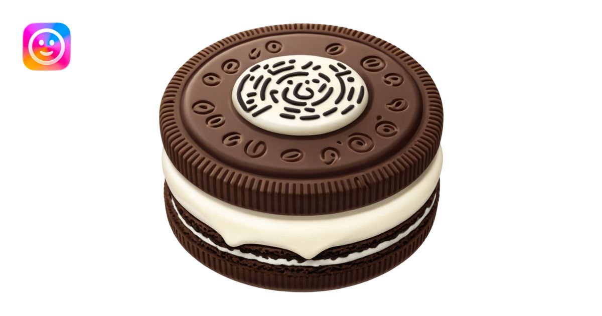 i want to create a emoji of one Oreo classic. The original oreo emoji ...