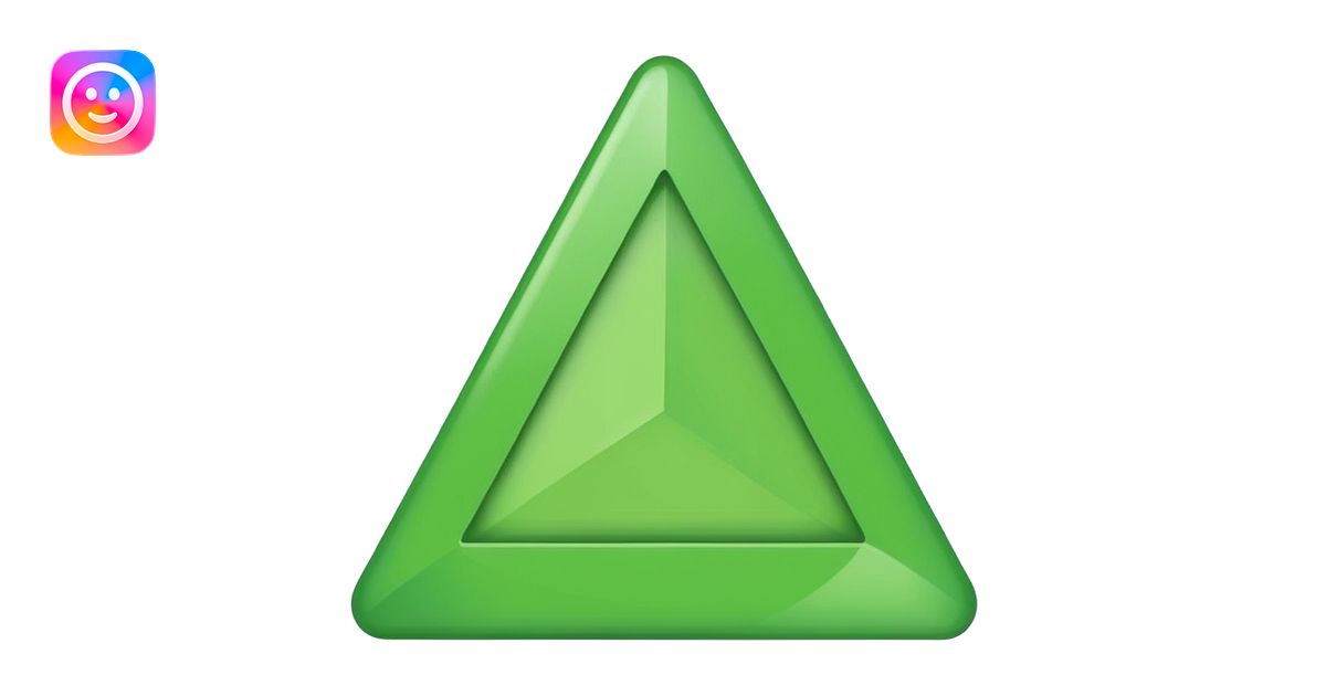 change color to green from red for 🔺 emoji | AI Emoji Generator