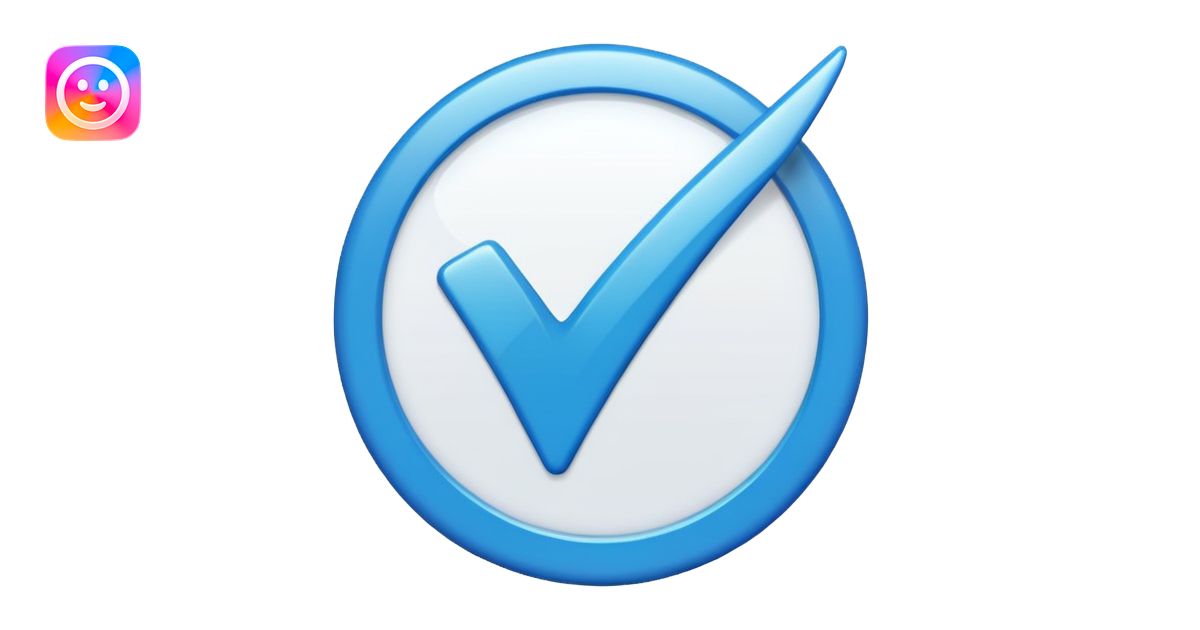 Verified check mark emoji | AI Emoji Generator
