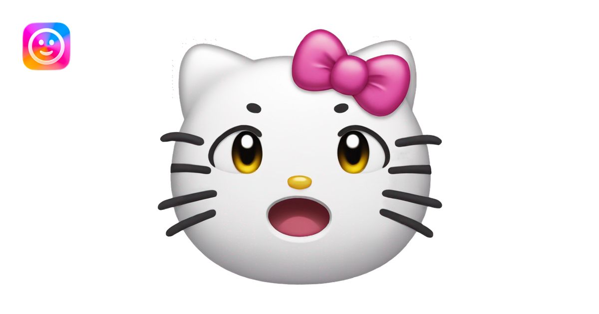 Hello kitty cry emoji | AI Emoji Generator