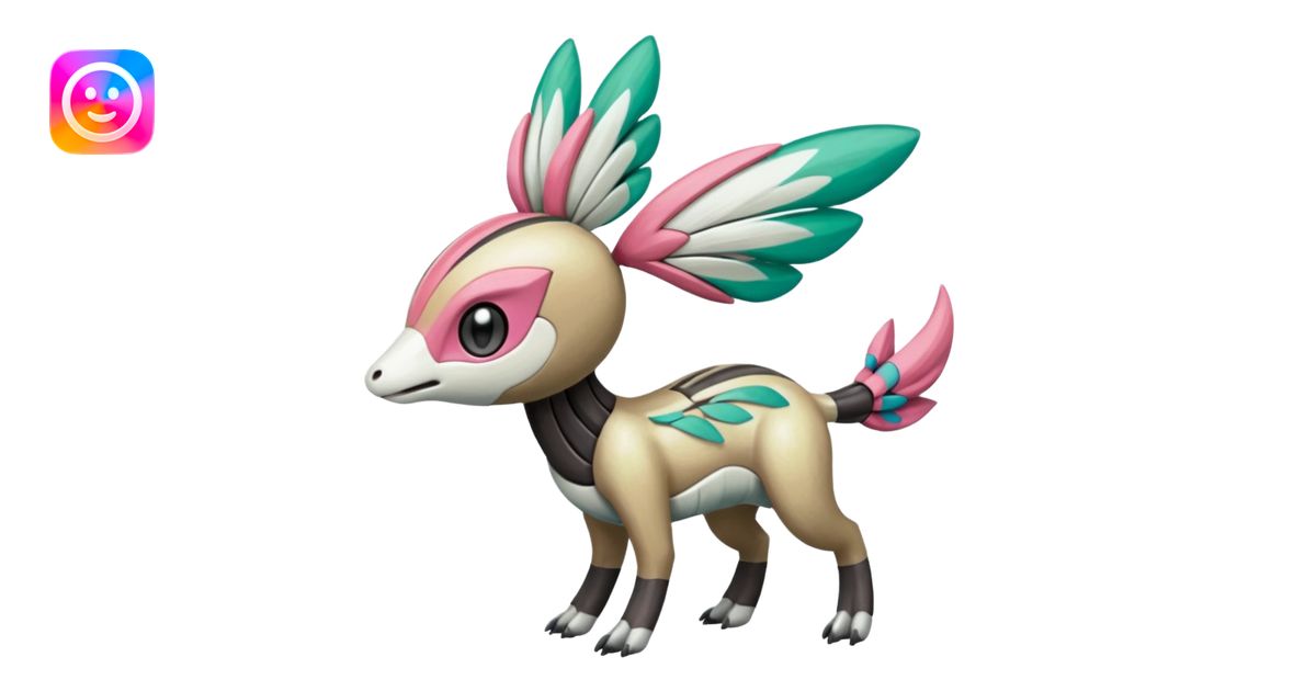 Meloetta-Trico-Palkia-Pokémon-Fakémon-creature emoji | AI Emoji Generator