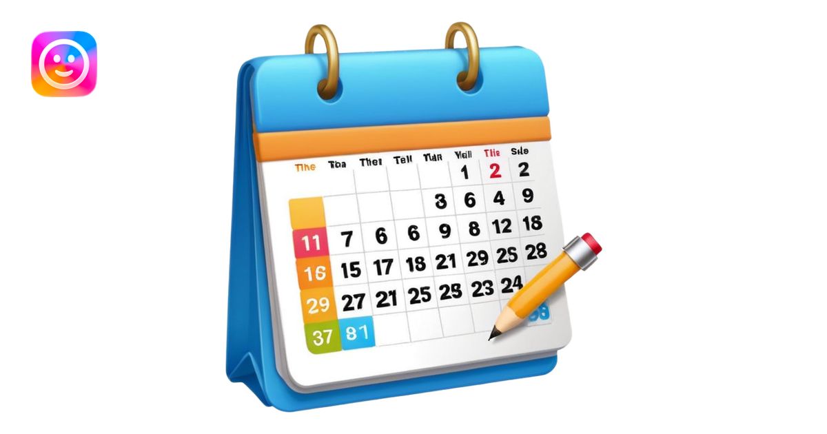 calendar Mini emoji | AI Emoji Generator