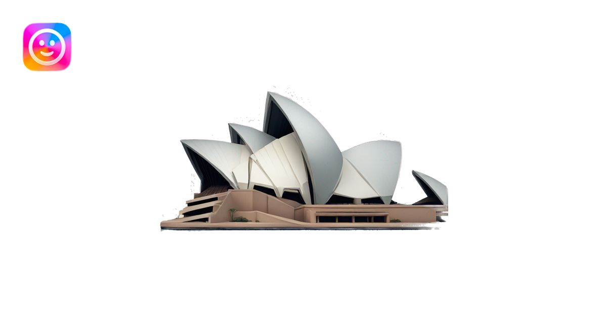 Sydney opera house with text "Sydney" emoji | AI Emoji Generator