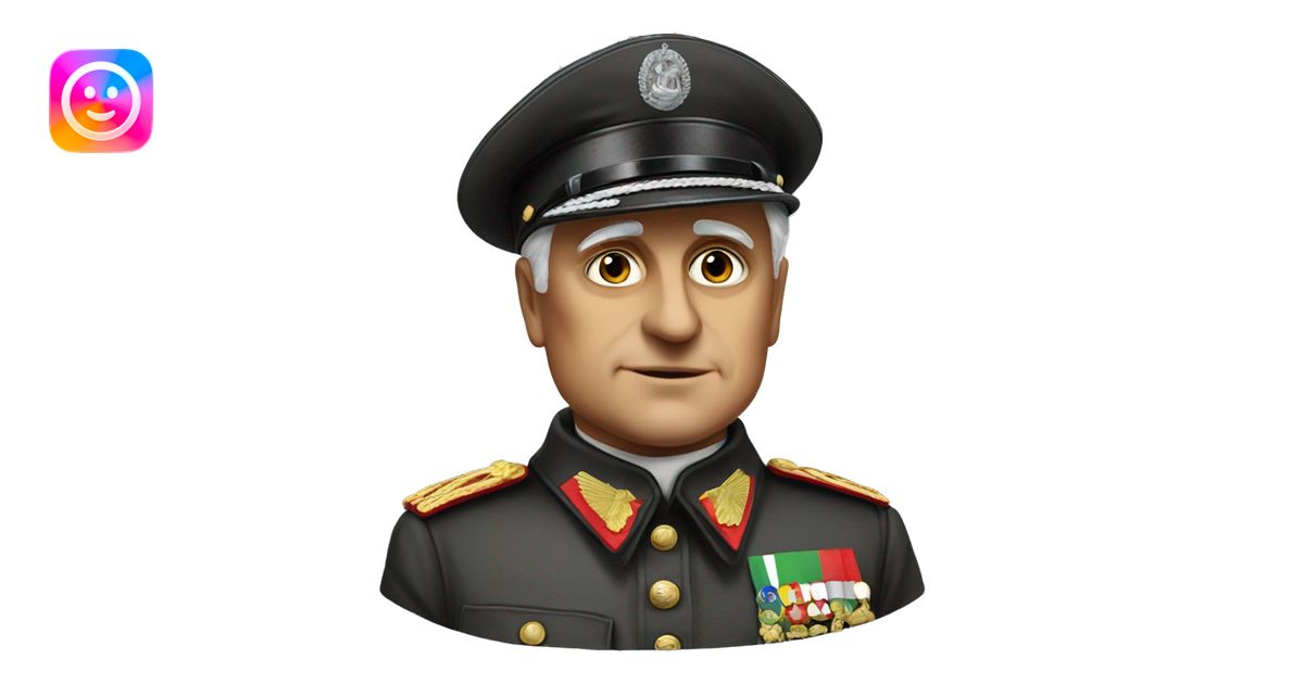 Mussolini Benito. He was Prime Minister of Italy emoji | AI Emoji Generator