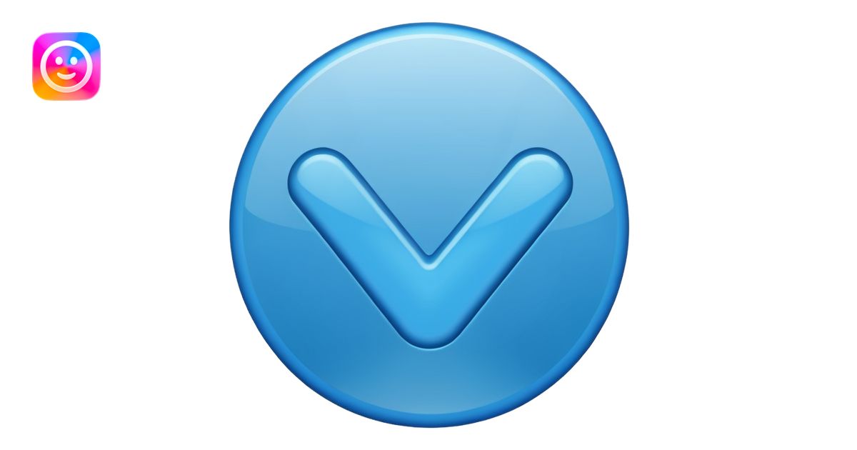 Mavi tik emoji | AI Emoji Generator