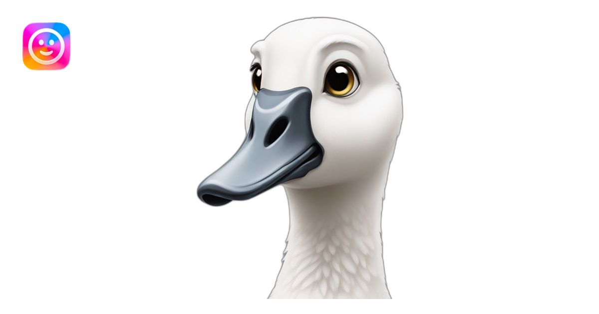 sad goose with cried puppy eyes emoji | AI Emoji Generator