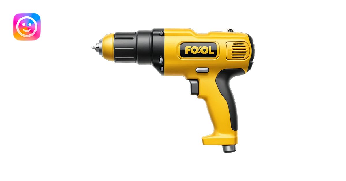 yellow commercial power drill emoji | AI Emoji Generator
