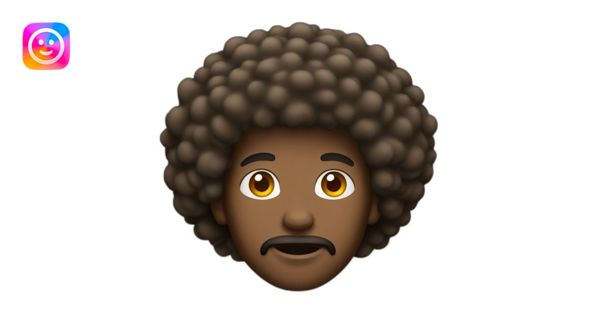 afro dude emoji | AI Emoji Generator