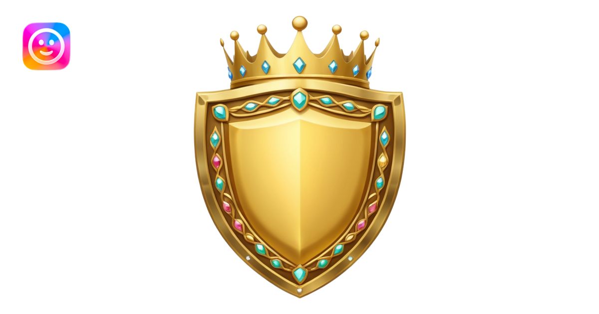 Create a Shield / Crown that represents confidence emoji | AI Emoji ...