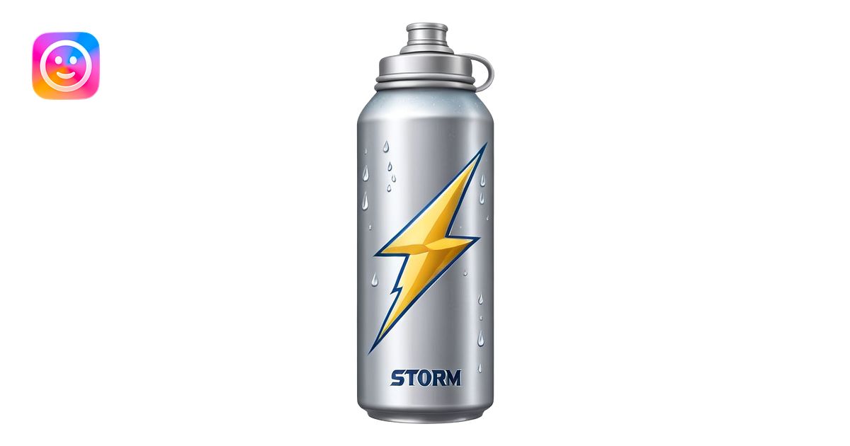 storm energy drink bottle like the can i create emoji | AI Emoji Generator