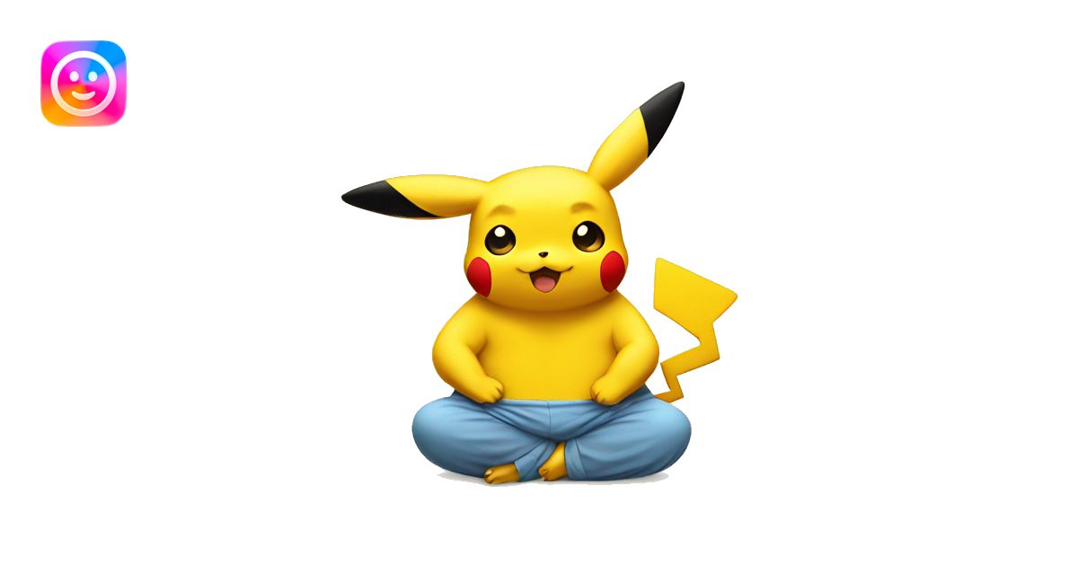 pikachu meditating emoji | AI Emoji Generator
