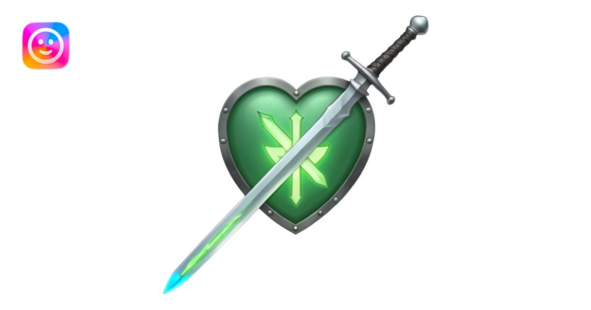 Make 1 discord emoji's for a sword icon, 1 discord emoji for a shield ...