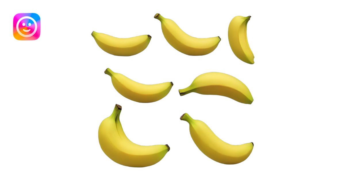 Sleeping banana emoji | AI Emoji Generator