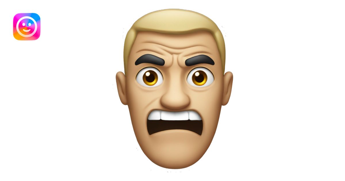 mad guy emoji | AI Emoji Generator