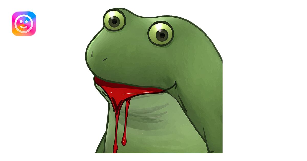 bufo is bleeding meme | AI Emoji Generator