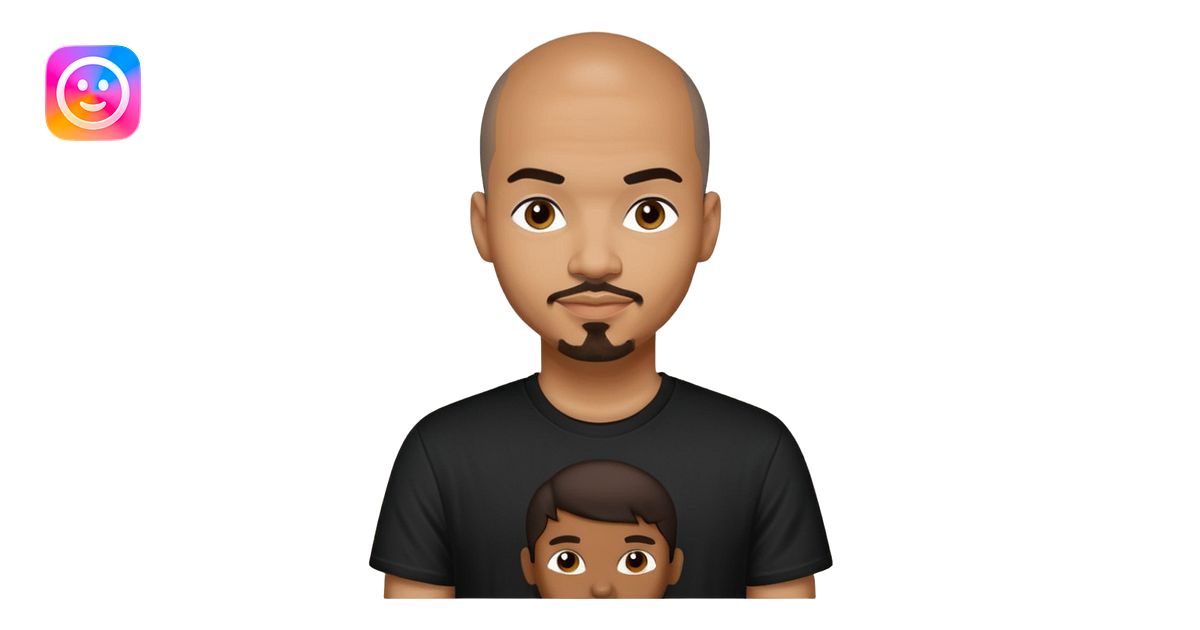 Chico DeBarge (b.1966) with dark brown hair emoji | AI Emoji Generator