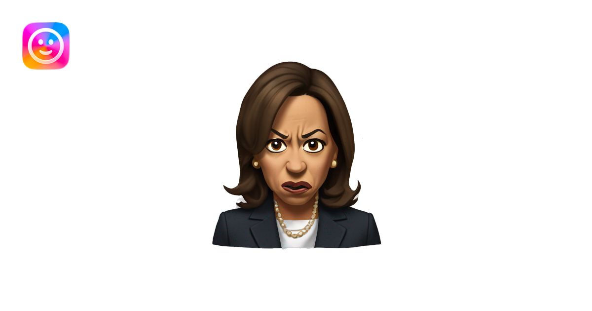 Kamala Harris so angry steam coming out of her nostrils emoji | AI ...