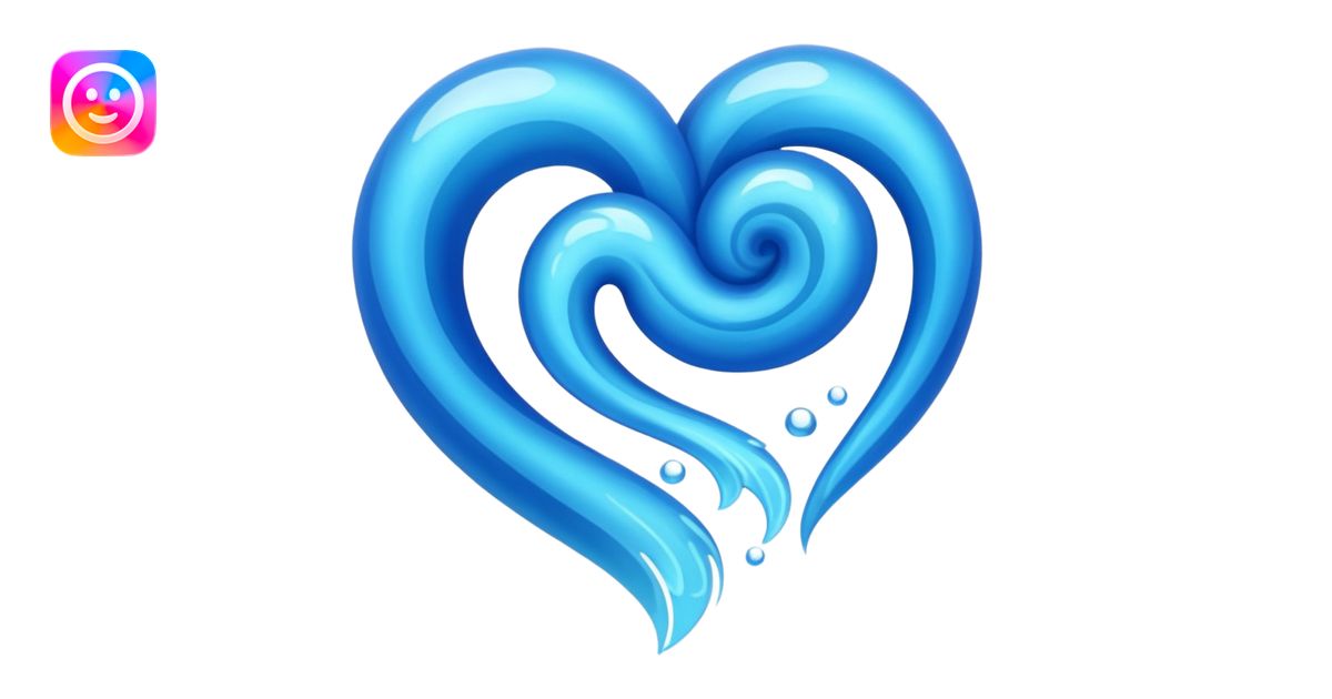 heart of sea flow emoji | AI Emoji Generator