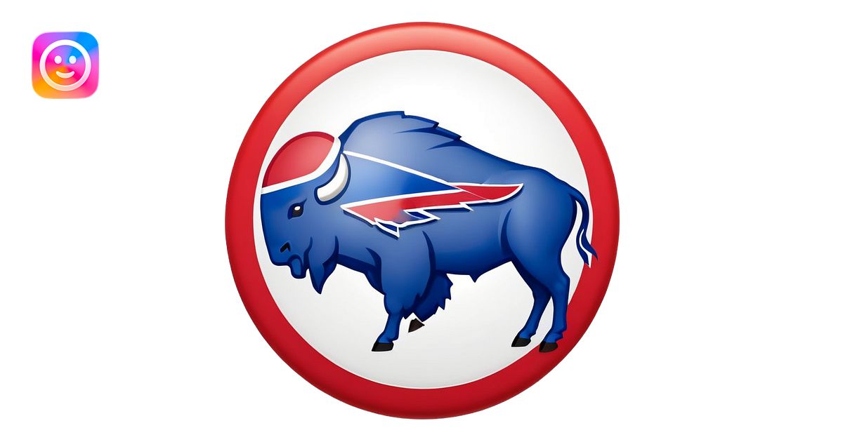 Buffalo Bills Football Team Logo emoji | AI Emoji Generator