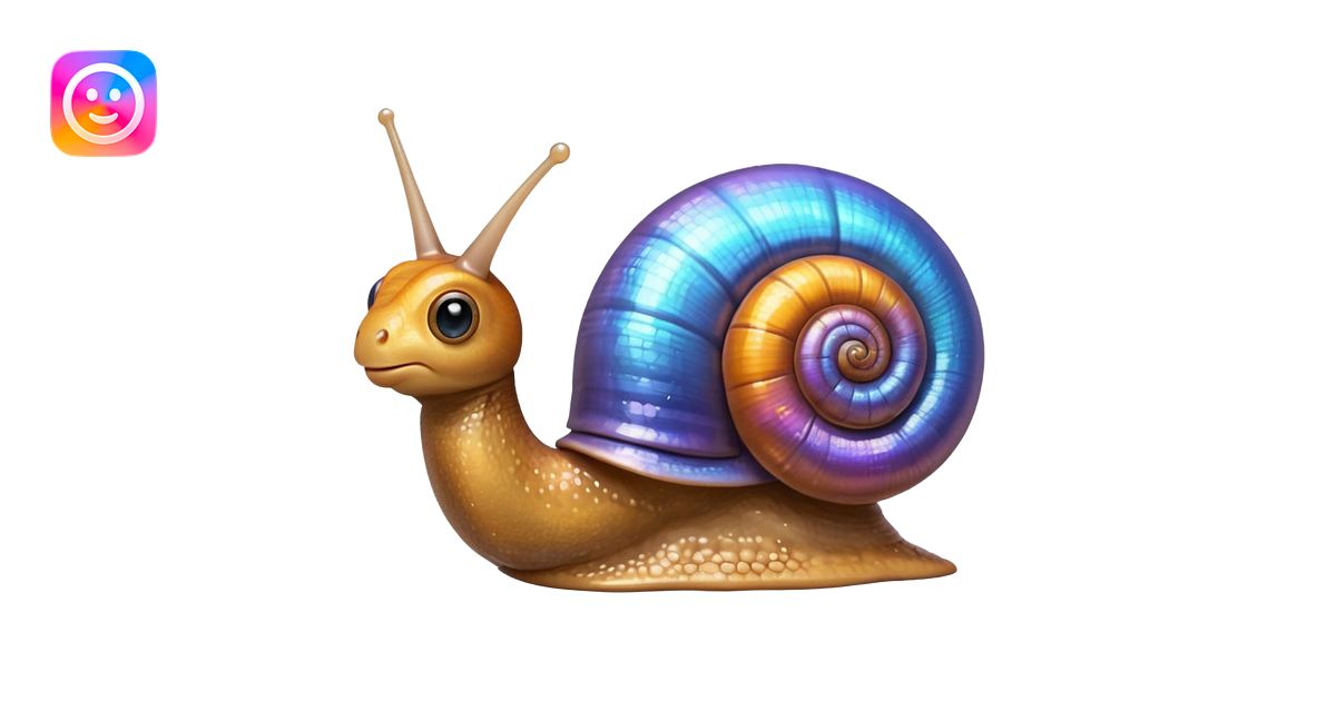 shiny snail emoji | AI Emoji Generator