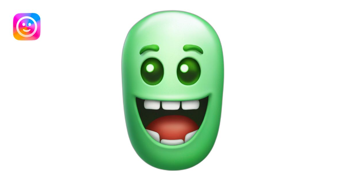 green ghost as ghost busters emoji | AI Emoji Generator