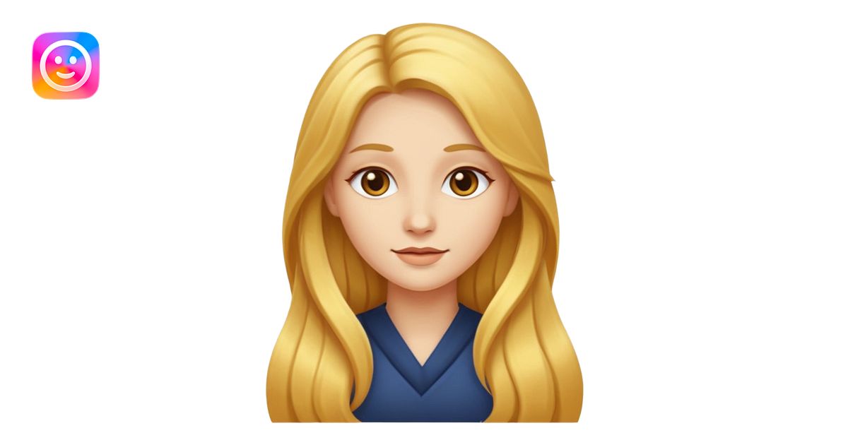 women hair gold emoji | AI Emoji Generator
