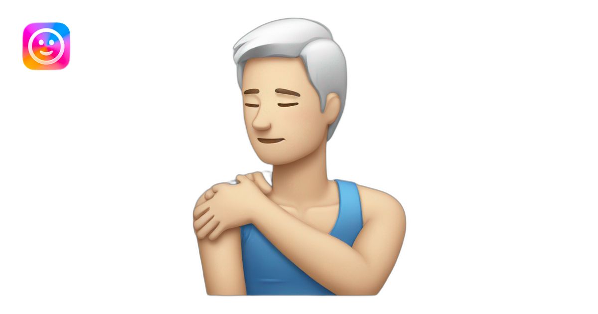 relax shoulder pain emoji | AI Emoji Generator