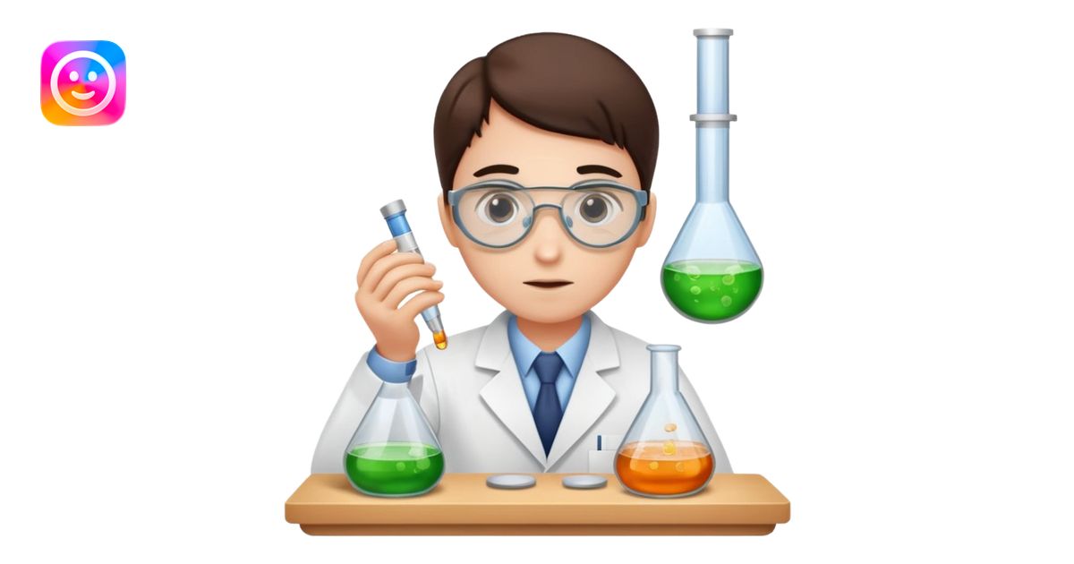 laboratory researcher analyzing dish. emoji | AI Emoji Generator