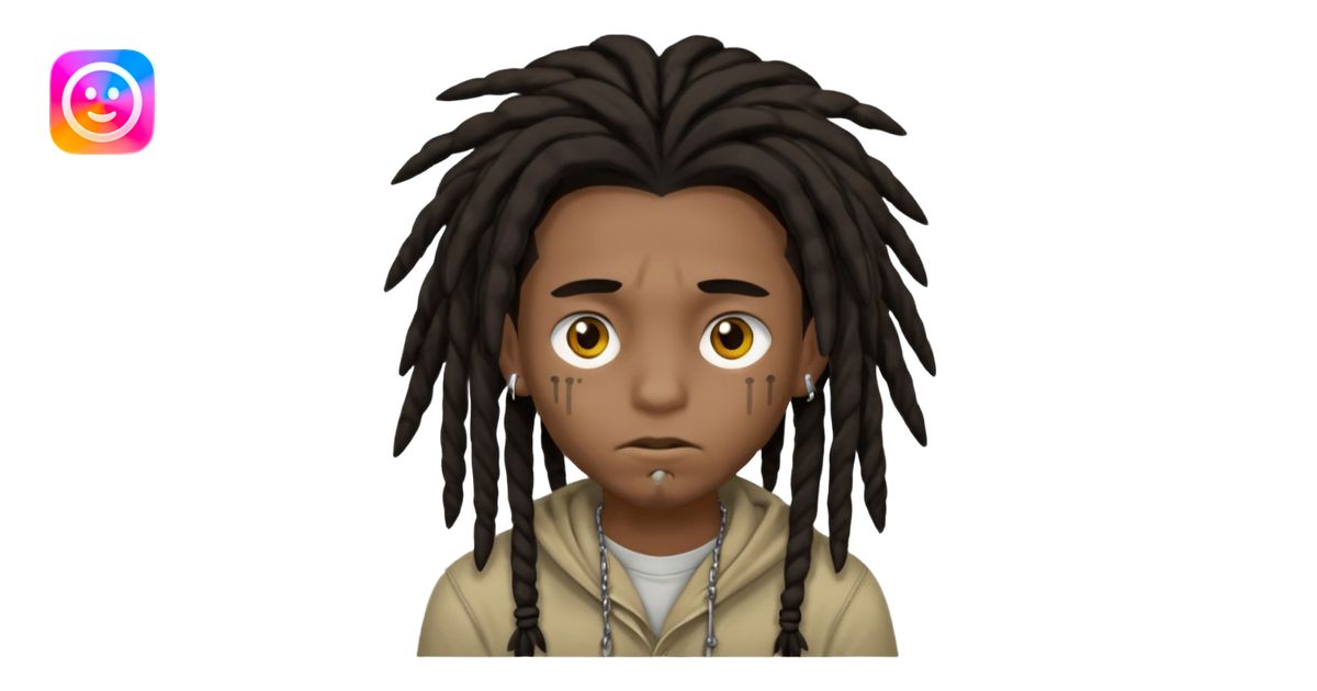 Dark-haired boy with medium-sized dreadlocks that cover part of his ...