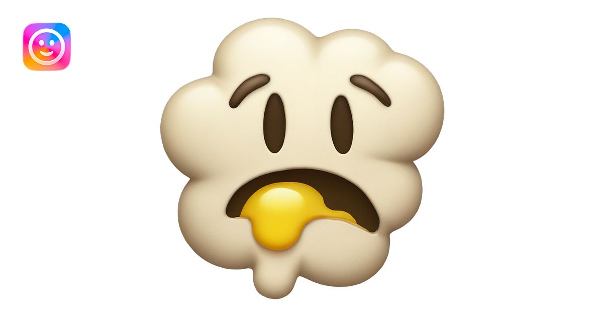 Vomit with a smiley face emoji | AI Emoji Generator