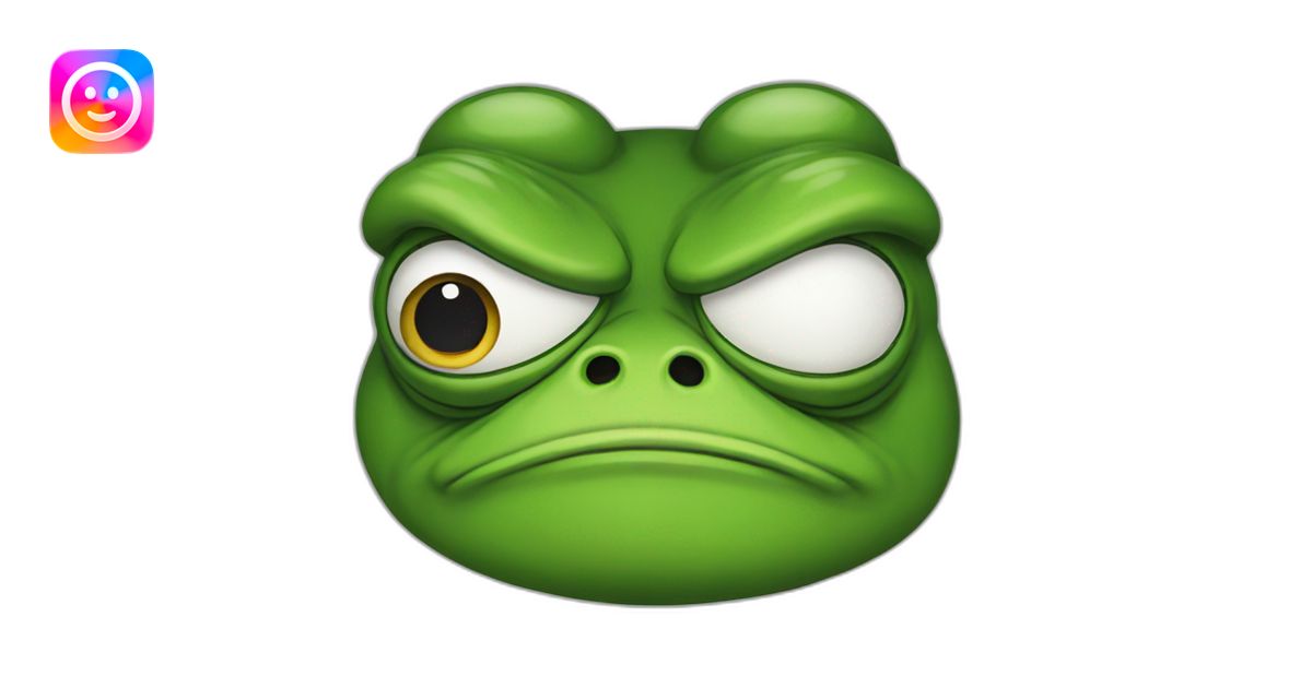 pepe frog angry emoji | AI Emoji Generator