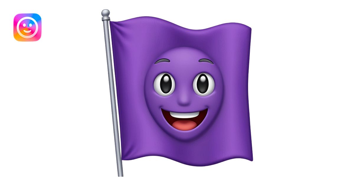 purple flag emoji | AI Emoji Generator