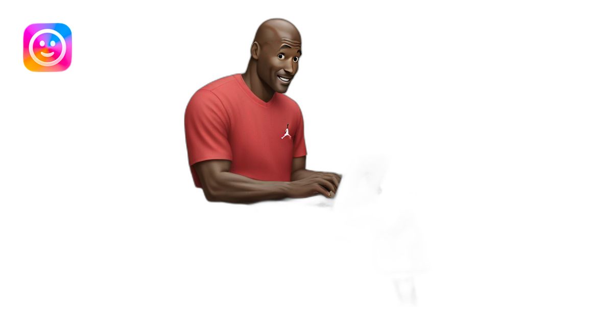 michael jordan working remote emoji | AI Emoji Generator