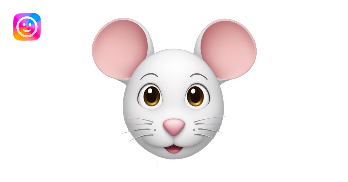 mouse face with hearts around face emoji | AI Emoji Generator