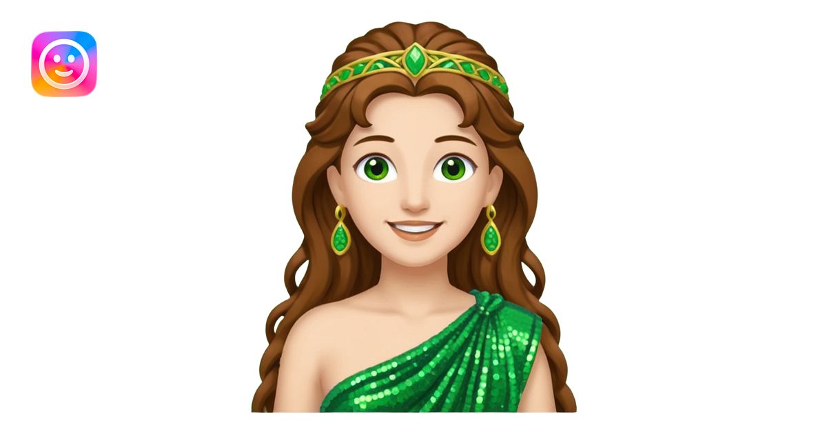 Terra, Goddess from Earth Roman Deities with long brown hair, green ...