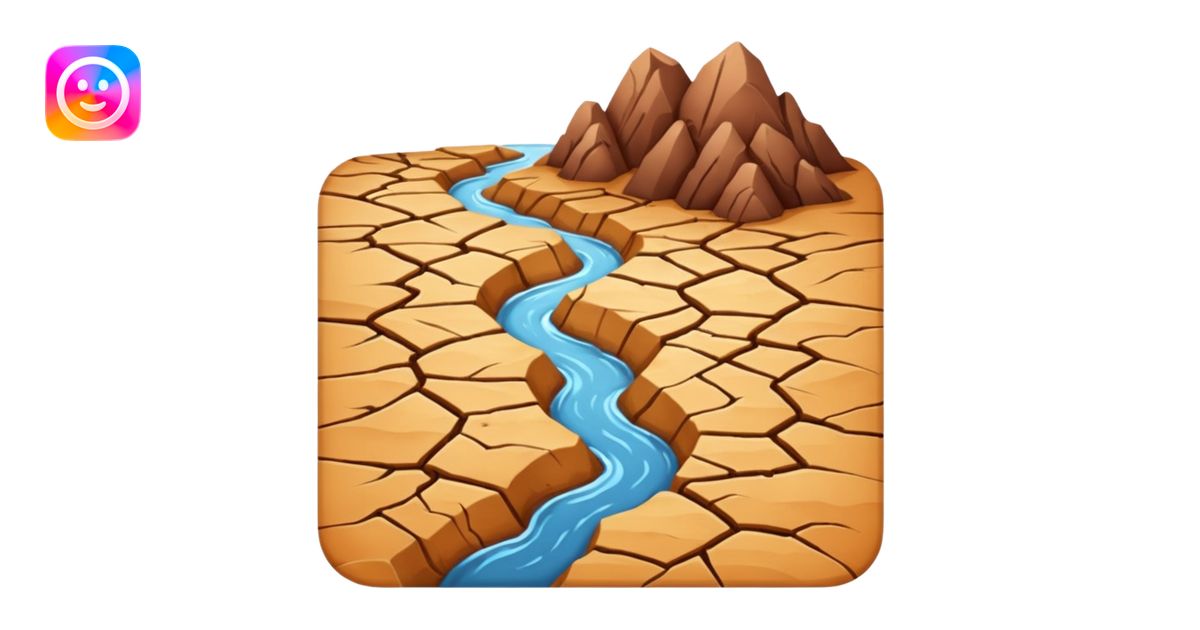 create river drought emojis emoji | AI Emoji Generator