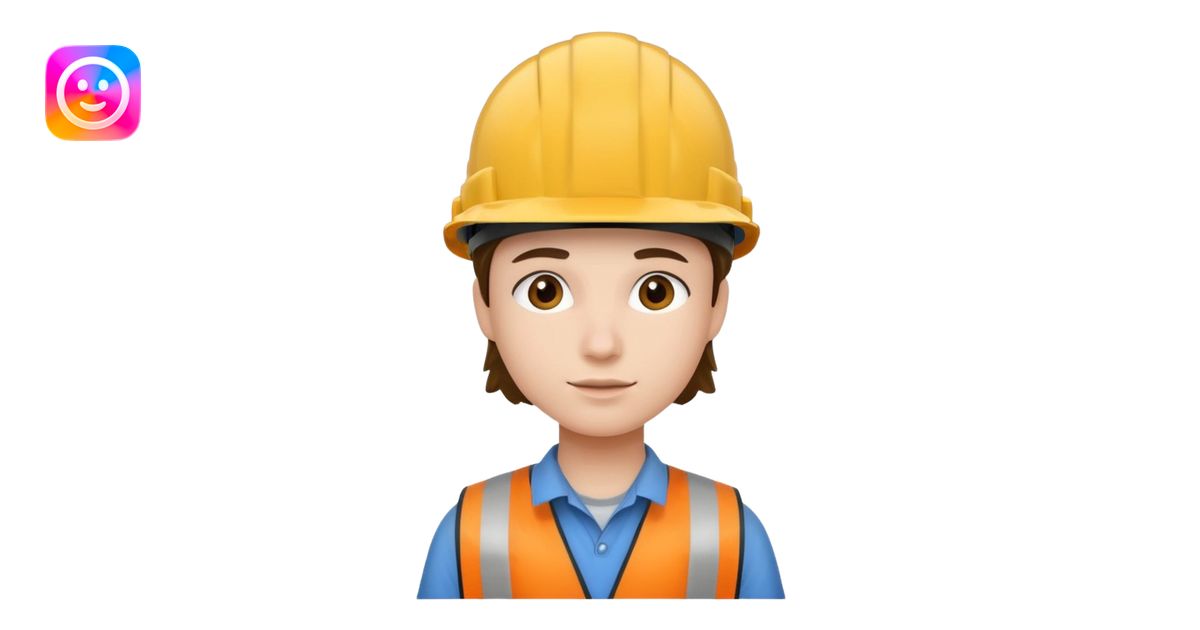 student in construction helmet emoji | AI Emoji Generator