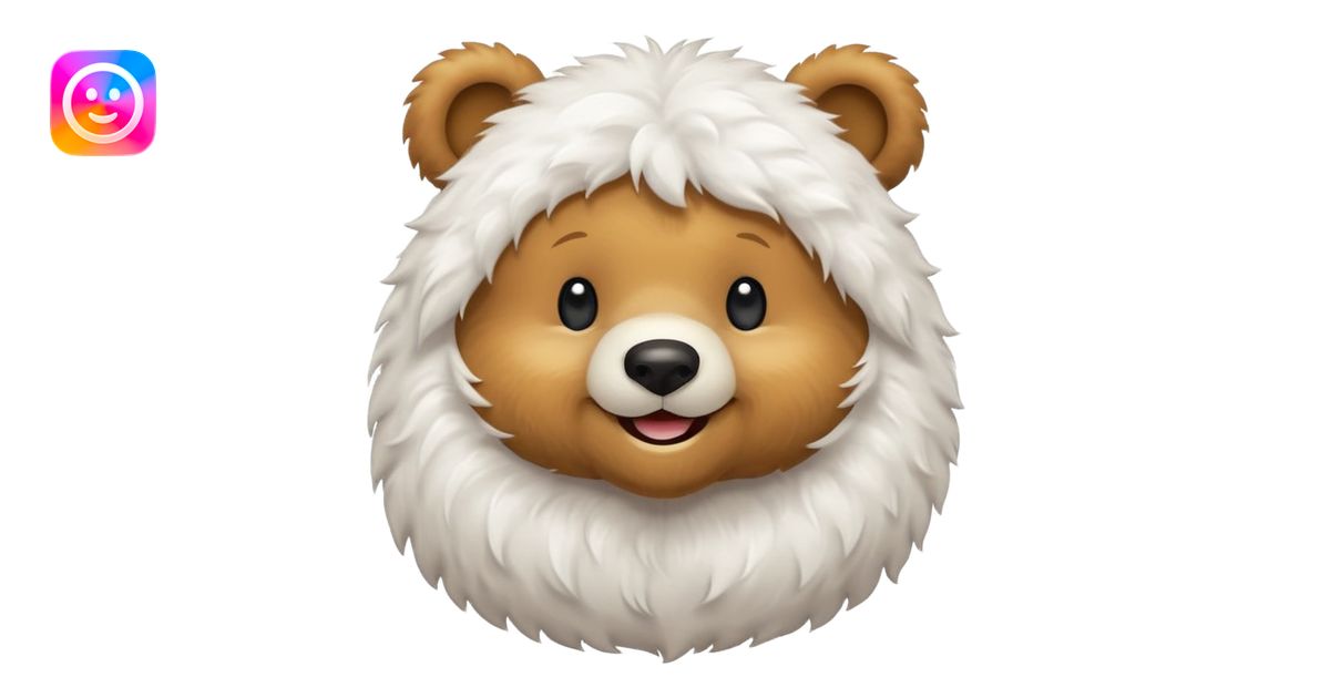Doodle bear emoji | AI Emoji Generator