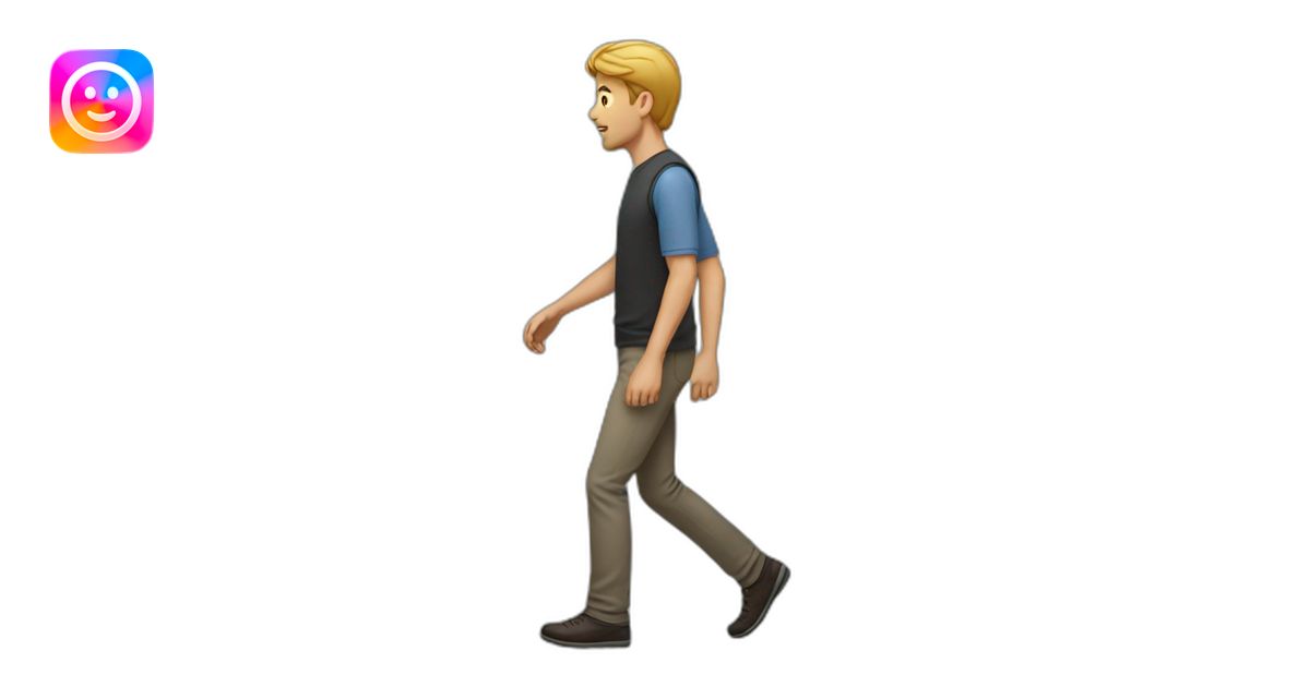 man walk emoji | AI Emoji Generator