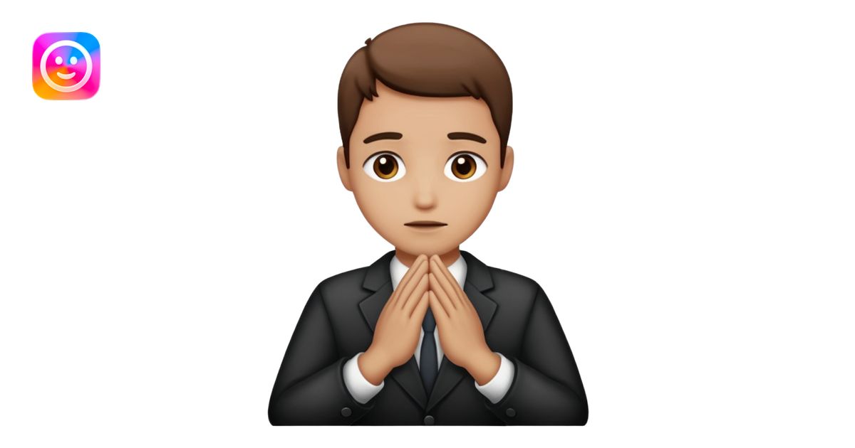 sorry emoji, hands together in apology emoji | AI Emoji Generator