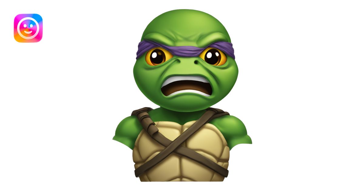 ninja turtle angry emoji | AI Emoji Generator