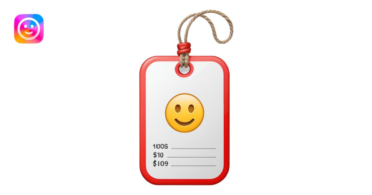 blog Price tag emoji | AI Emoji Generator