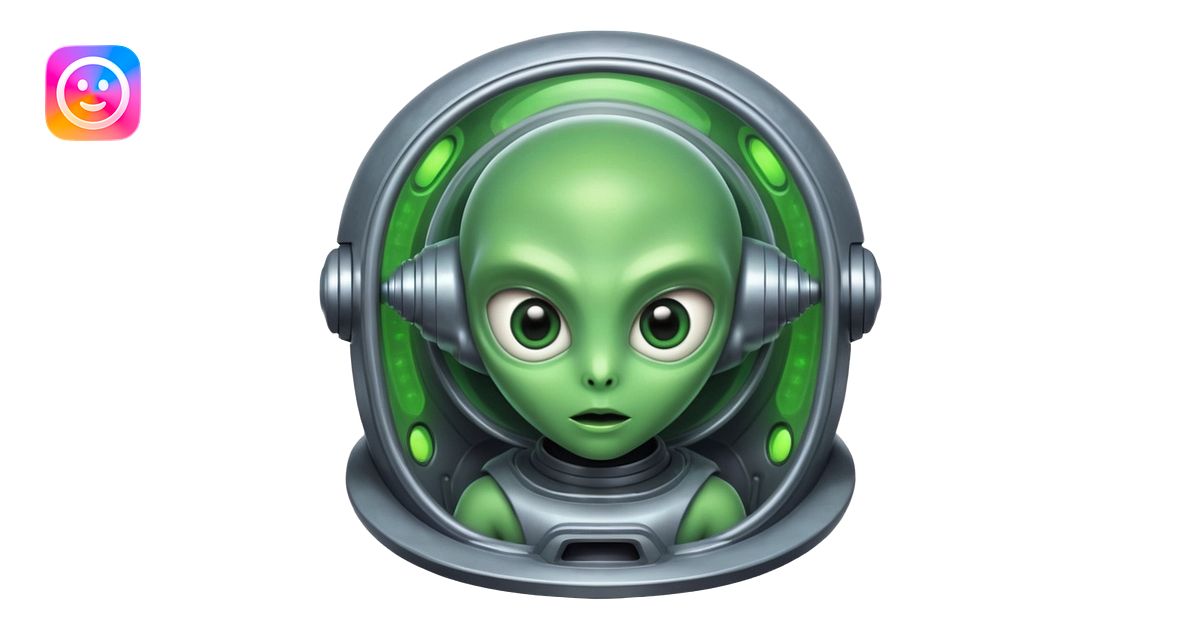 Make a alien in a nave emoji | AI Emoji Generator