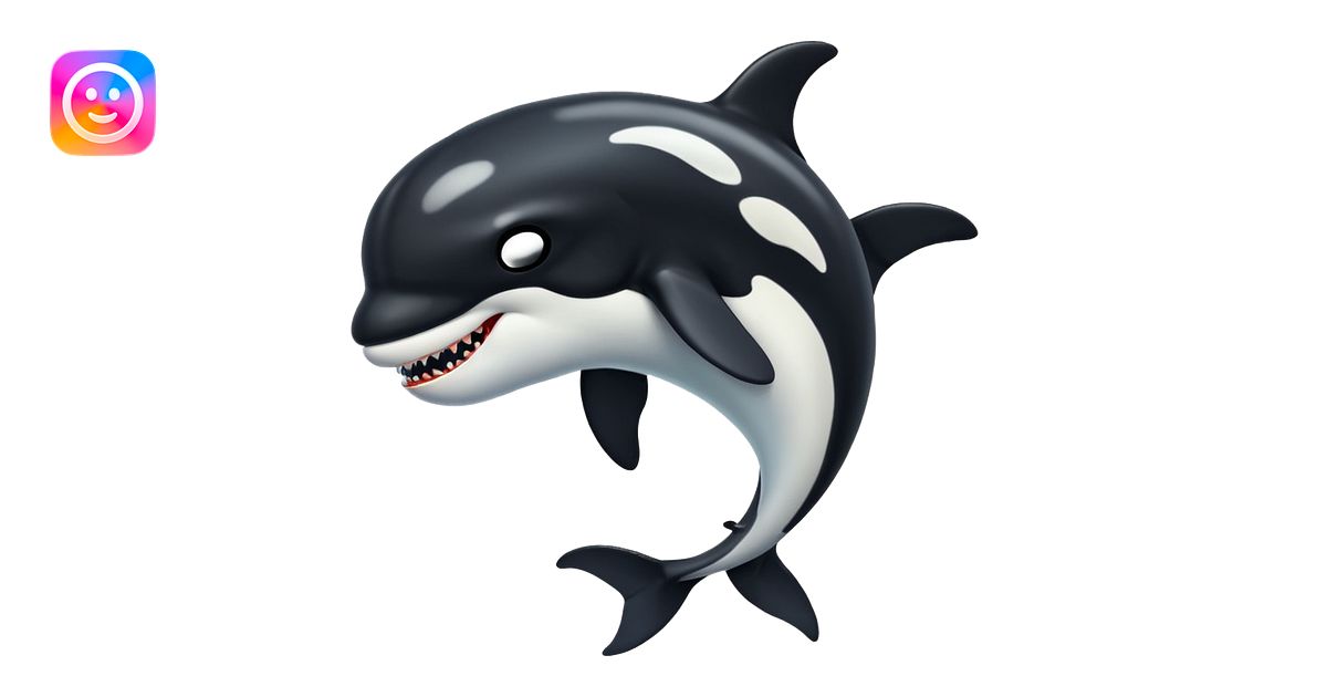 orca as a zombie emoji | AI Emoji Generator