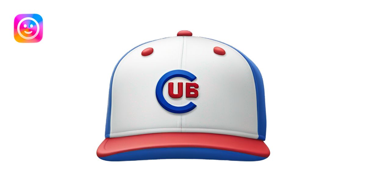 Chicago cubs baseball hat emoji | AI Emoji Generator