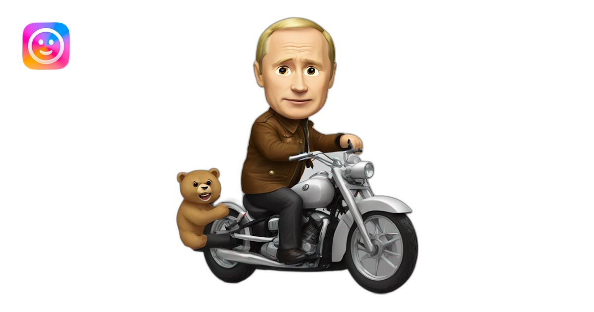 putin ride bear emoji | AI Emoji Generator
