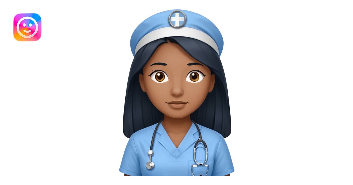 pretty brown skin nurse with long black hair and thin brown eyes in ...