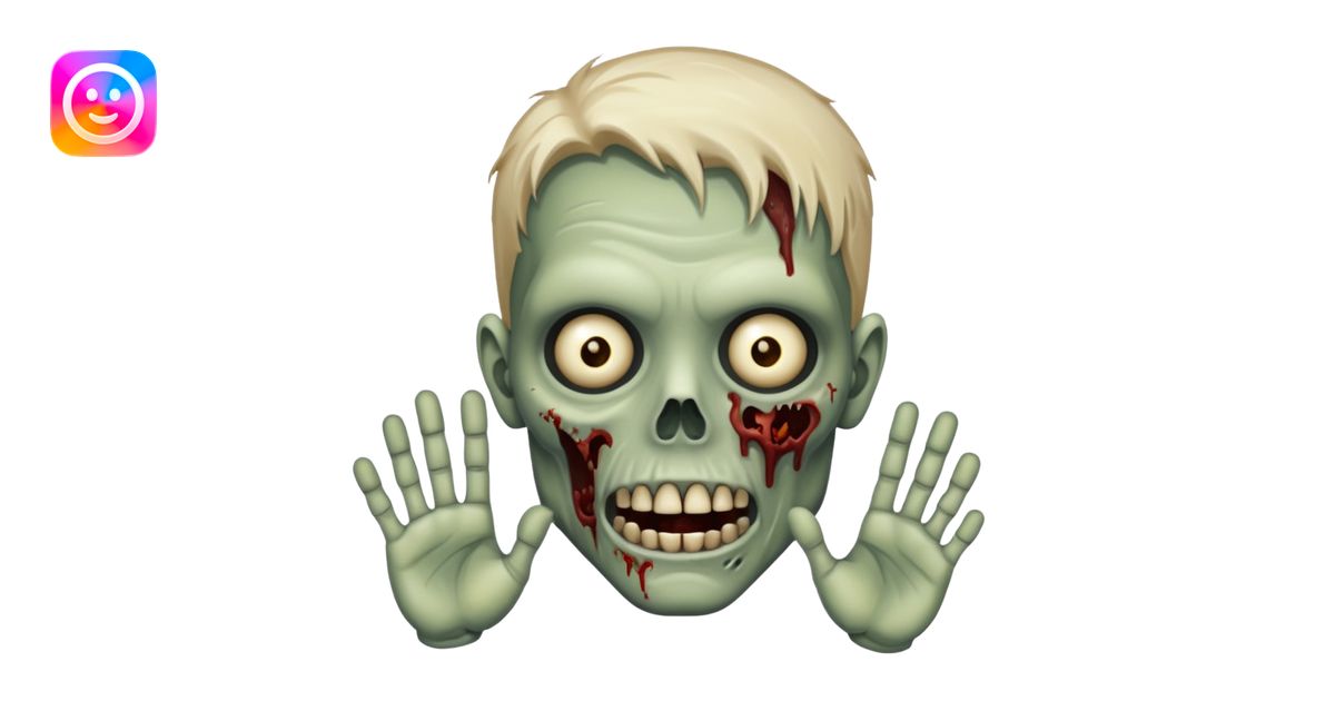 zombie say hi emoji | AI Emoji Generator