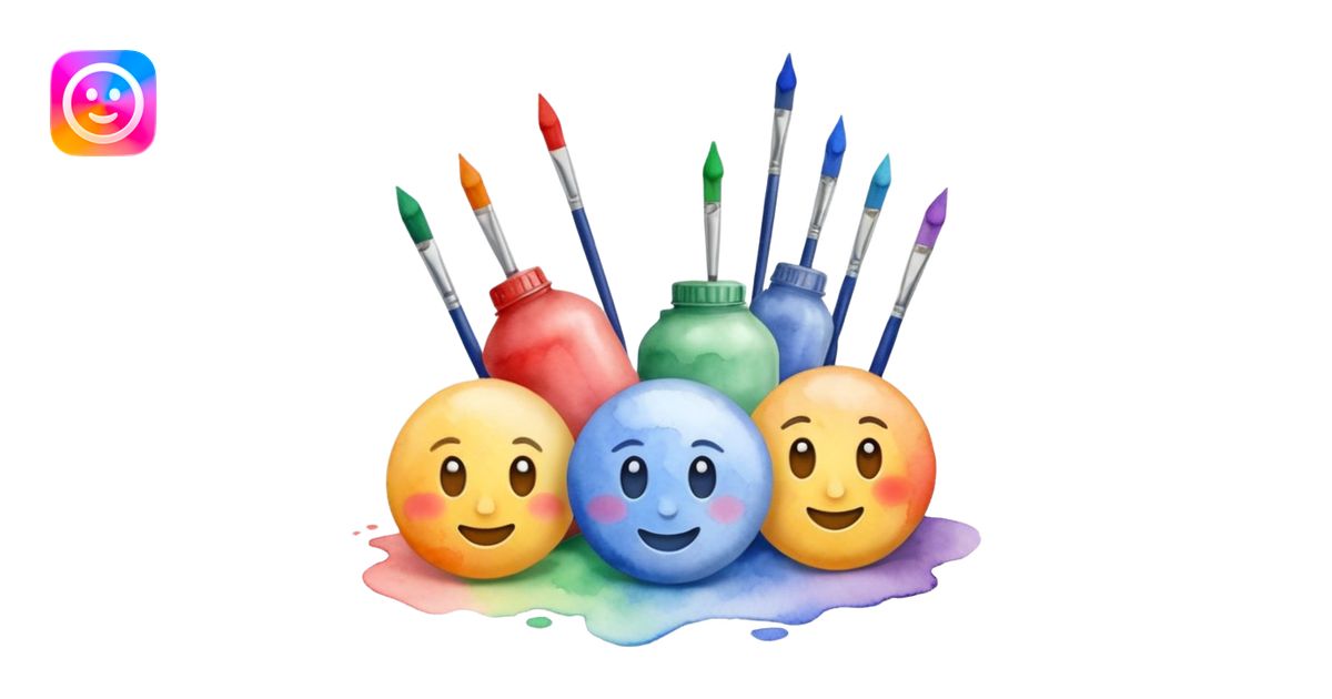 Realistic, watercolor, January title emoji | AI Emoji Generator