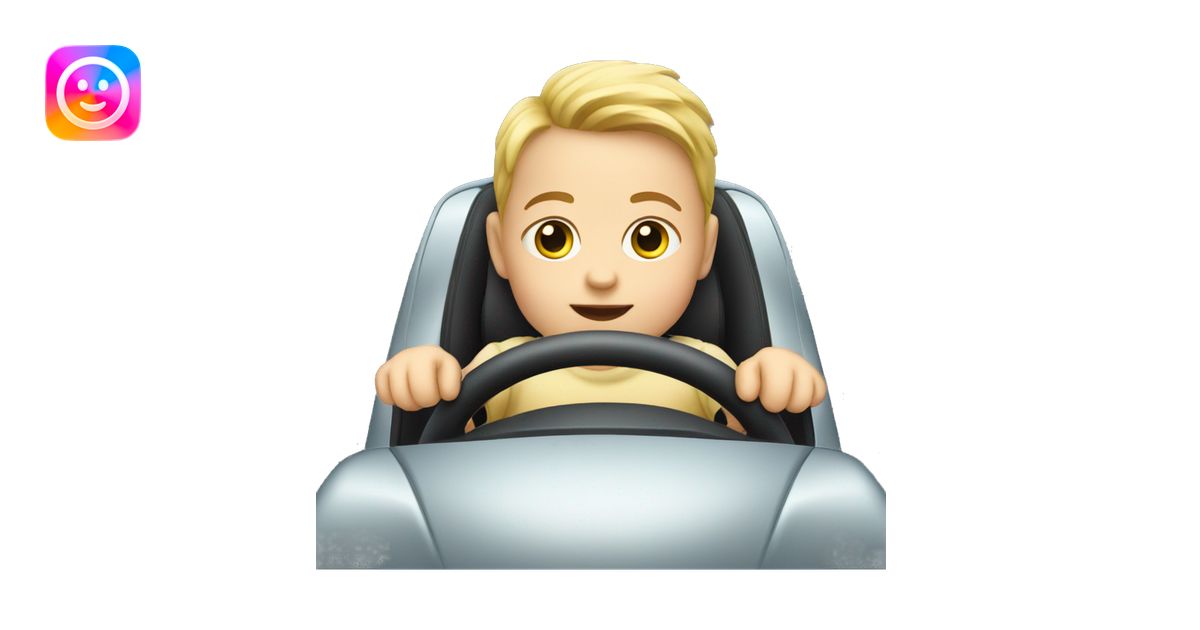 Baby driving a car emoji | AI Emoji Generator